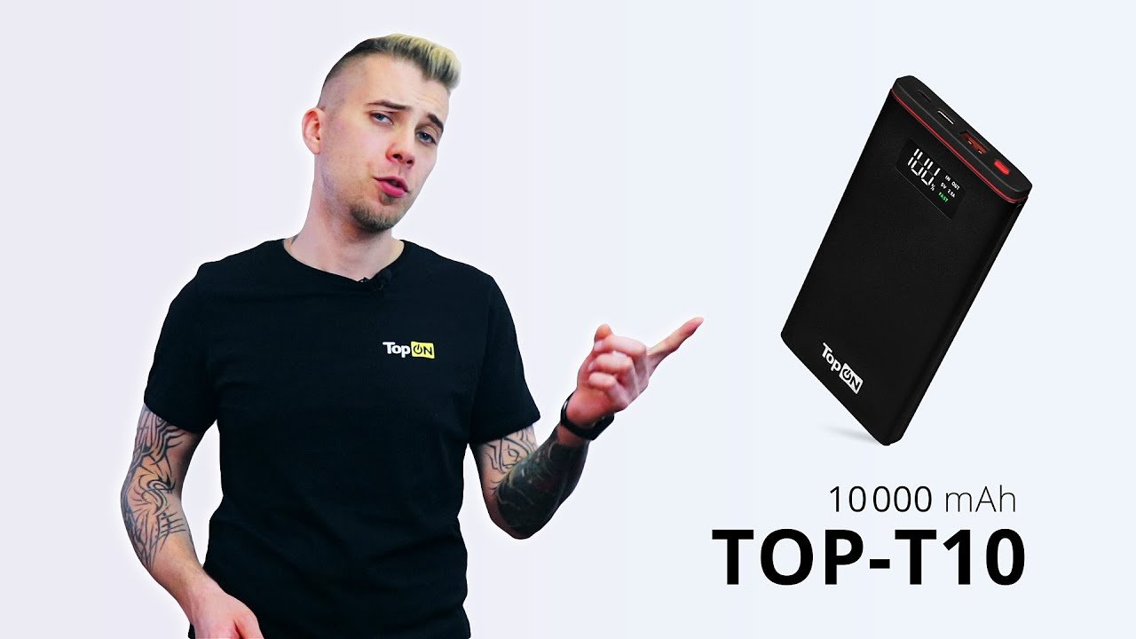 Обзор TopON TOP-T10 10000mAh с QC3.0 и PD 18W