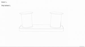 Кнехт L. Чертеж. Ship bollard L. Drawings.