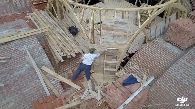 Строительство Покровского храма в д.Рузино (июнь 2017)