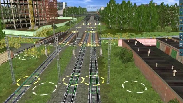 trainz 2012 _ МЦК _ Обзор маршрута вер.3 часть 3