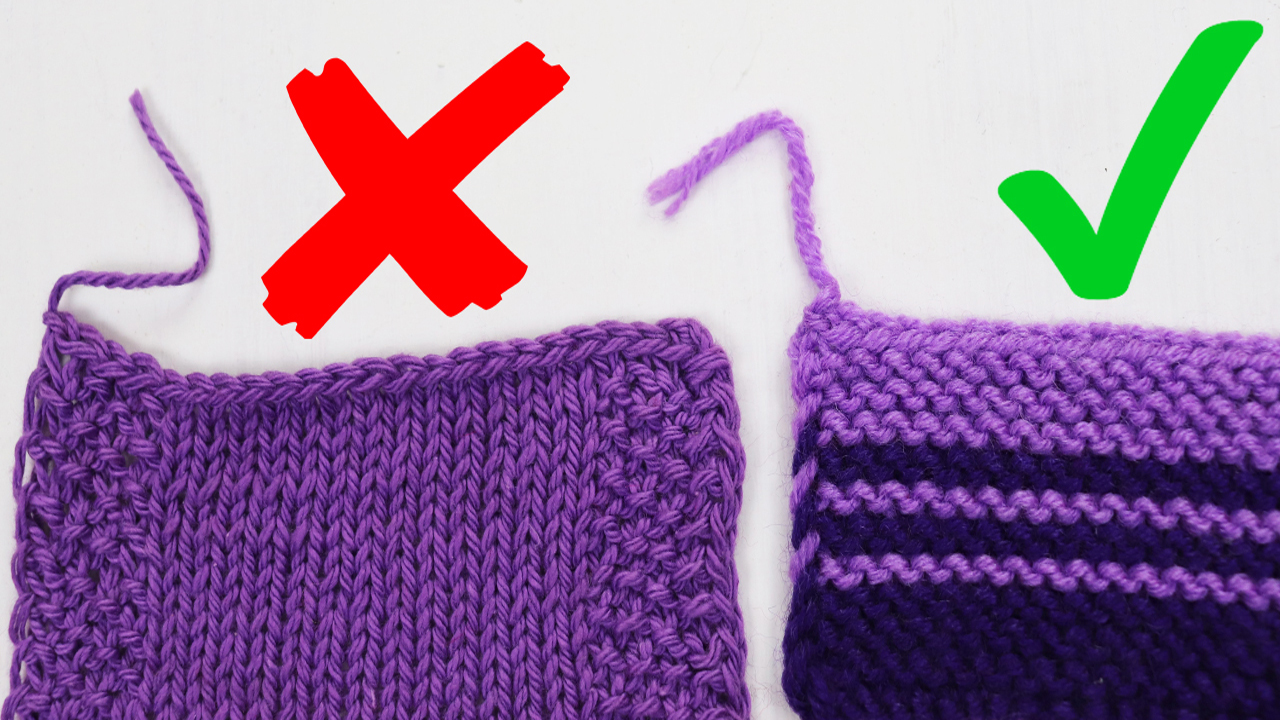 ЭТО СДЕЛАЕТ ШАРФ ИЛИ ПЛЕД ИДЕАЛЬНЫМ. Ровный прямой угол при закрытии петель спицами