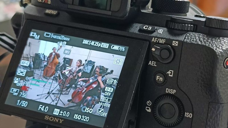 Backstage video. Alex Sadman with orchestra.