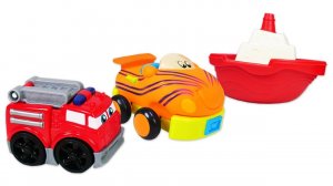 Toy cars for kids & Mega blocks toys for babies - Build and play car games for kids