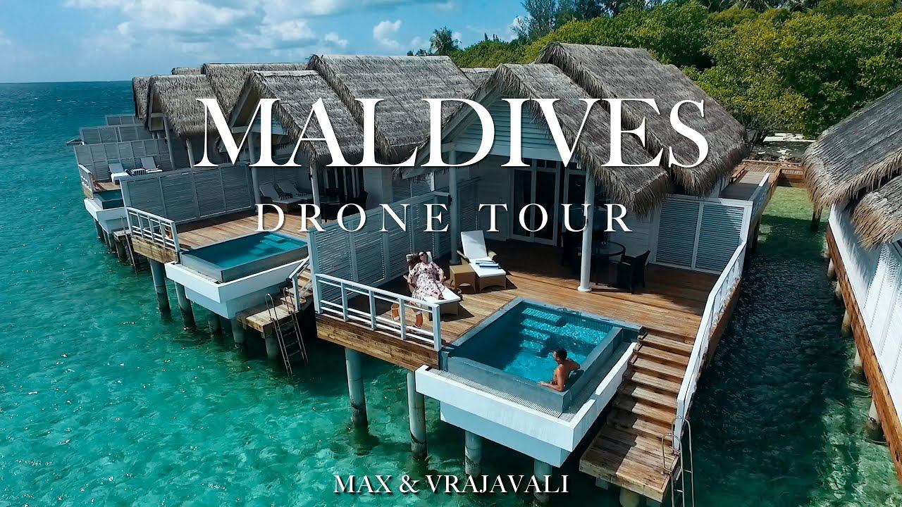 MALDIVES DRONE TOUR 4K - Kuramathi + Amaya Kuda Rah