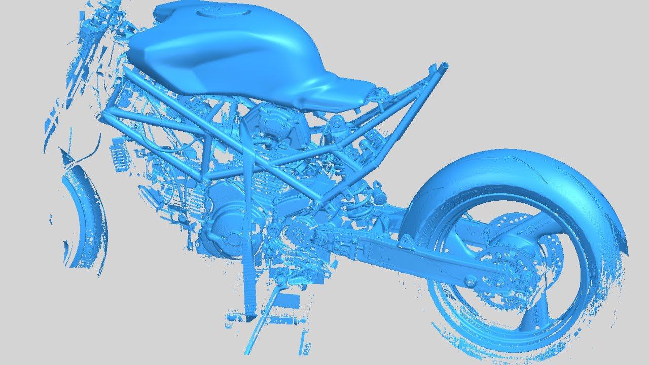 3D сканирование мотоцикла Ducati 996