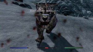 Killing a snowy sabre cat in Skyrim