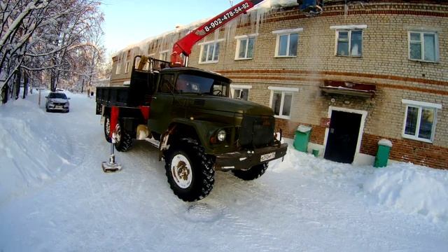 ‼️Возможности манипулятора ЗИЛ-131 с КМУ использую на 100%! Работаю с САМОДЕЛЬНОЙ корзиной для КМУ.