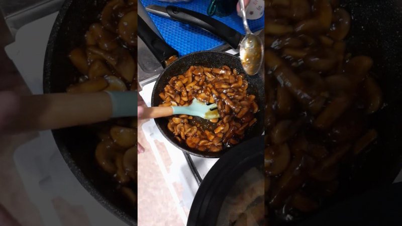 Готовим грибочки по-Пекински и сосисочки по-Баварски часть 2 #cooking #shorts
