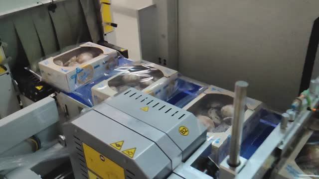 Упаковка коробов-телевизоров в ПОФ пленку на Smipack HS500E (скорость до 30 уп/мин)