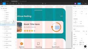 E-Book Mobile APP UI | Figma Tutorial