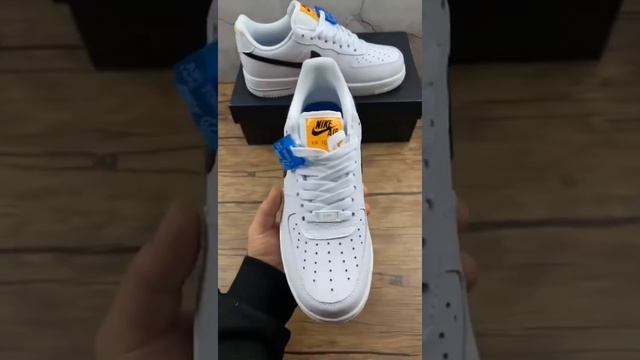 2021 Nike Air Force 1 07 SE CI3446 100 White Black Laser Orange Shoes 5