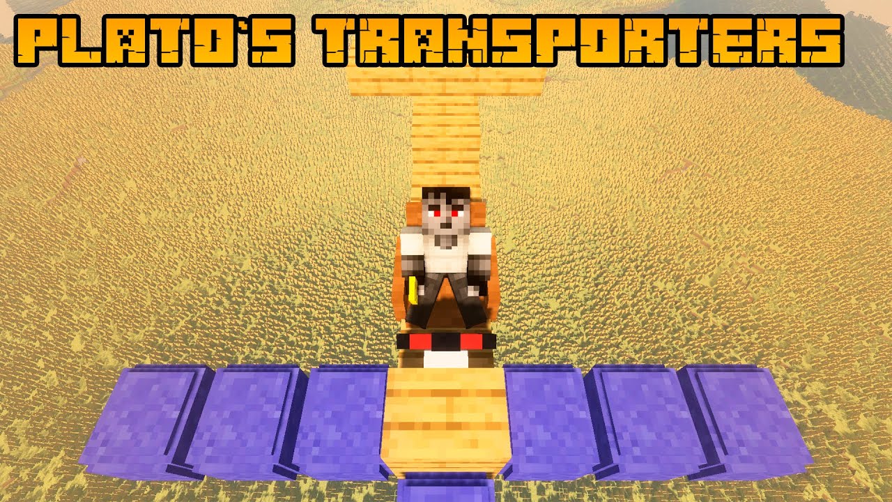 Простейшие транспорты в майнкрафте! | Plato's Transporters | Обзор мода #14