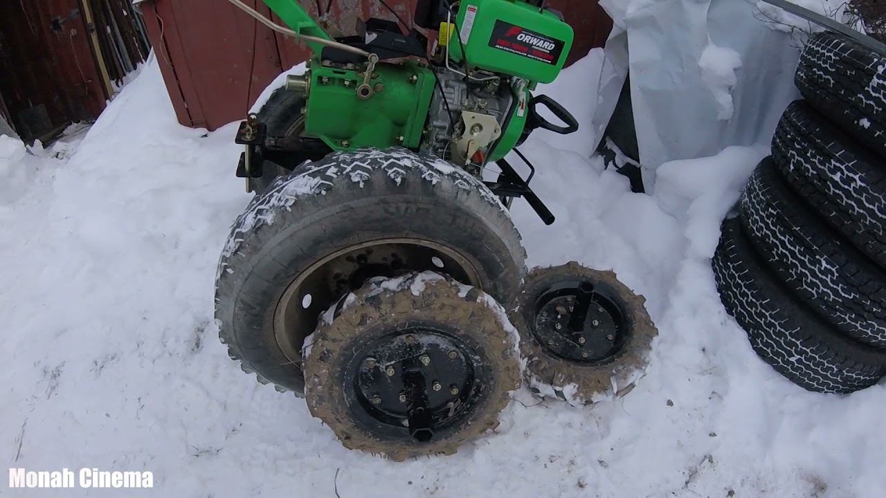 Колеса R16 от Niva на мотоблок