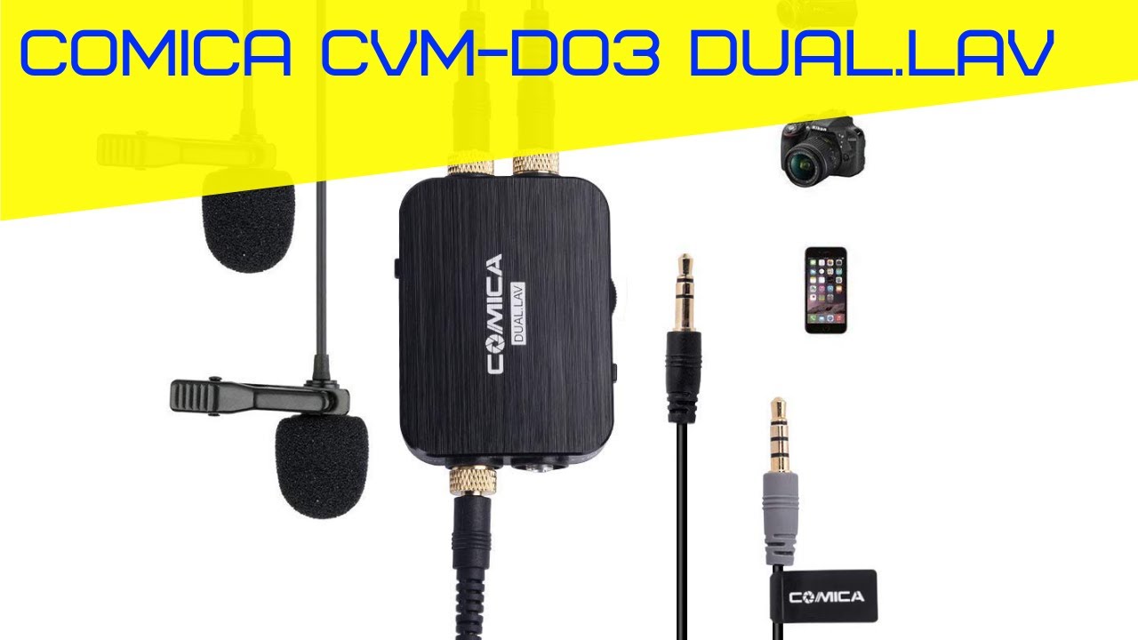 Comica CVM-D03 DUAL.LAV Микрофонная петличная система двухканальная