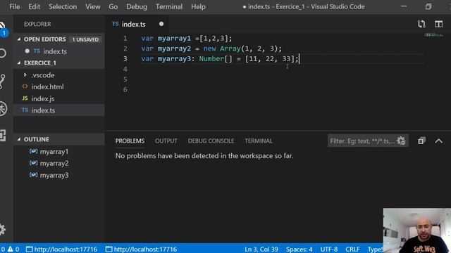 انواع المتغيرات في Typescript смотреть онлайн видео от Typescript для