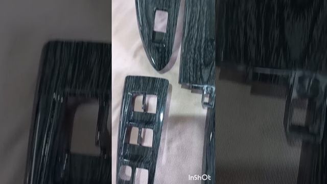 TOYOTA PRADO Аквапринт пластика салона в тёмное дерево