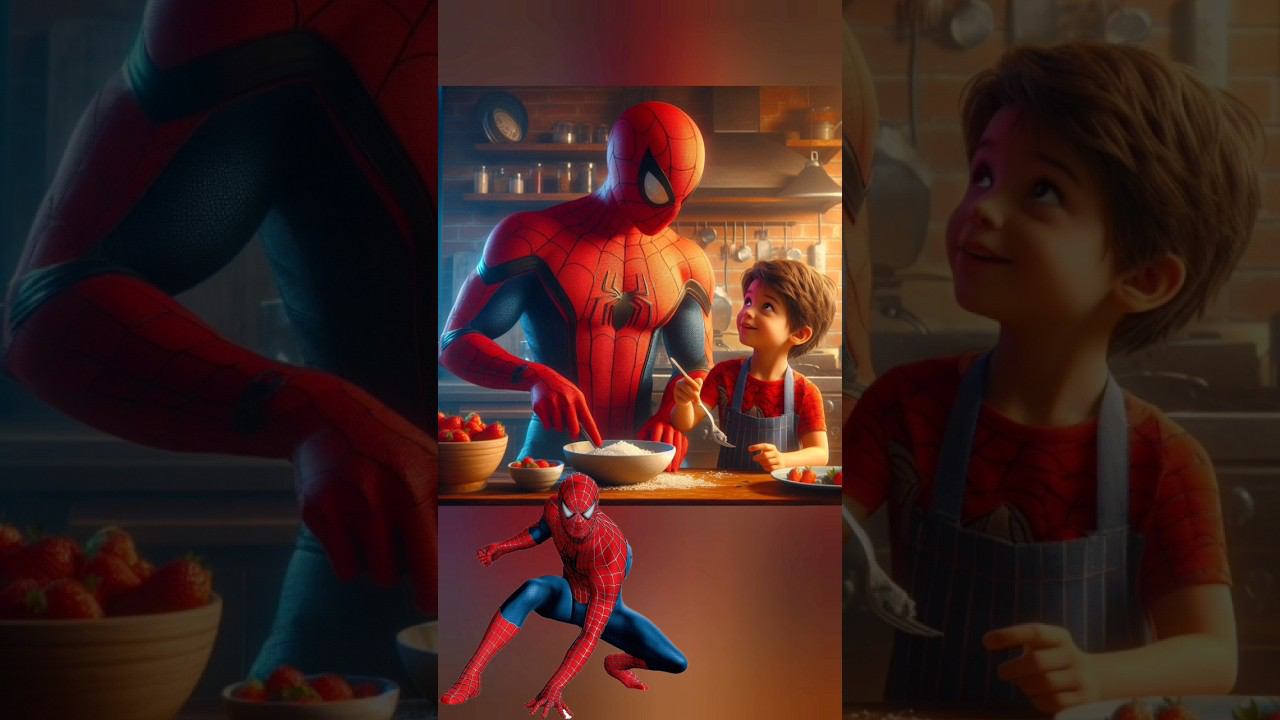 Superheroes as a chef #shorts #shortsvideo #shorts #avengers #spiderman #marvel #рек #comics #рек