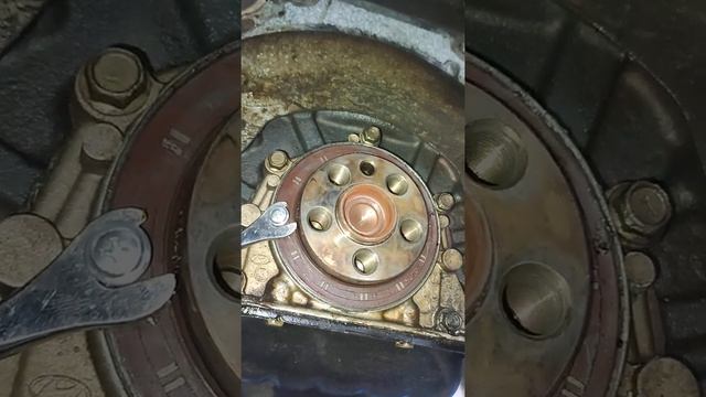 Замена заднего сальника коленвала на акцент