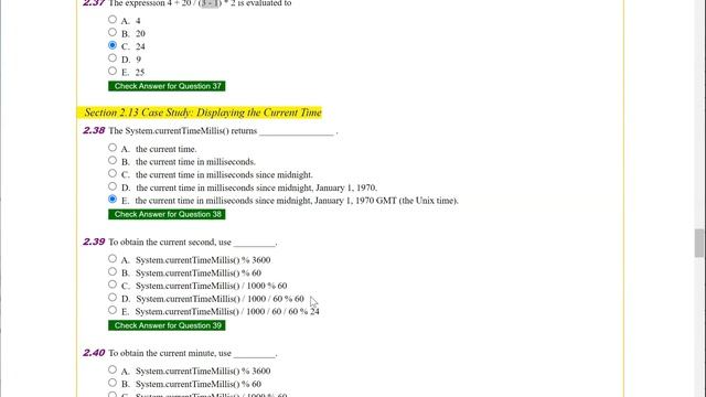 Daniel Liang Java Chapter 2 Multiple Choice Questions – смотреть онлайн ...