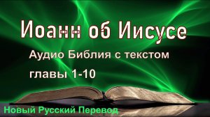 От Иоанна, гл. 1-10 тайм-коды #НовыйРусскийПеревод #аудиоБиблия #библия_слушать  #евангелие