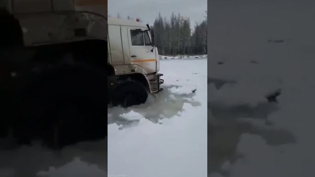 Камаз на зимнике