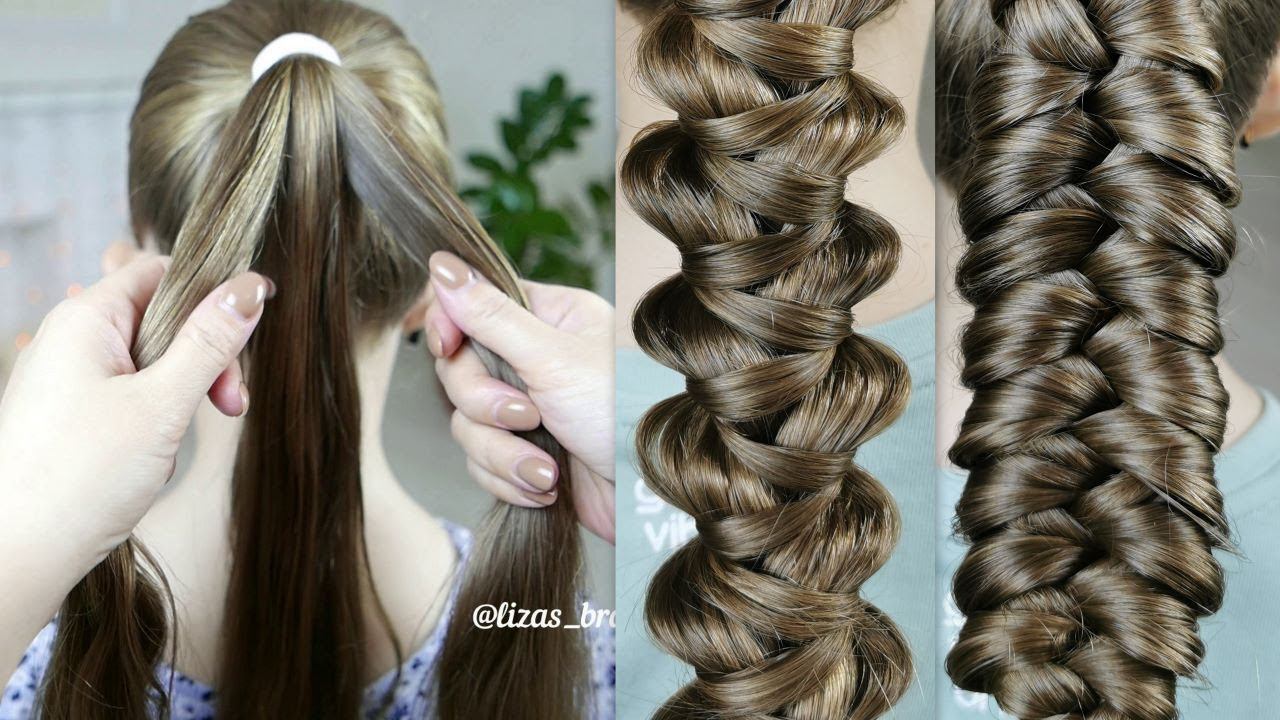 2 unusual braids of 3 strands. A variety of braids is easy!