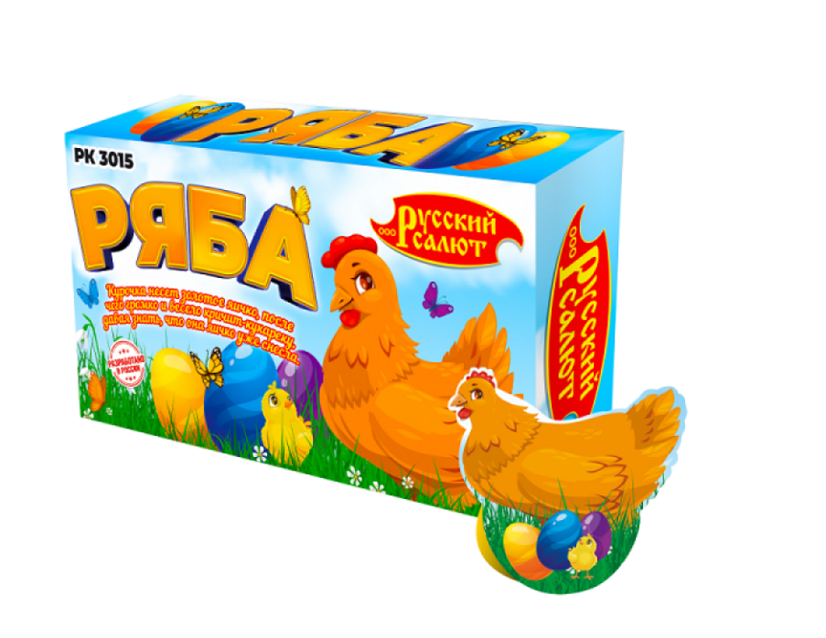 Наземный фейерверк Ряба РК3015 Русский салют | Пиромаркет