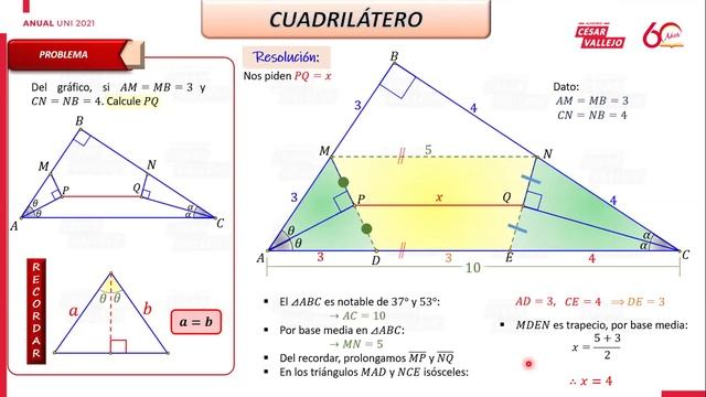 UNI Anual 2021 | Semana 08 Geometría