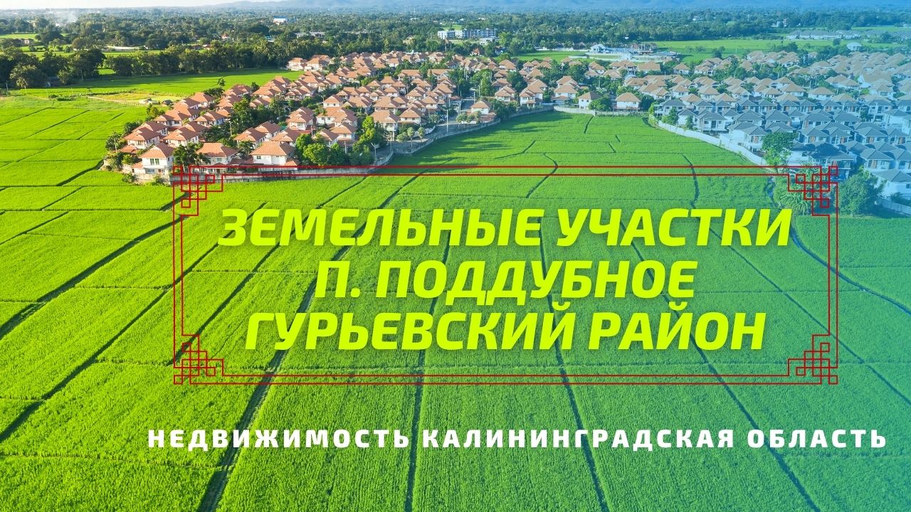 Участки в п. Поддубное | Недвижимость Калининградская область