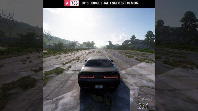 Dodge challanger SRT Demon (Сток/А786) Прыжок на аэродроме