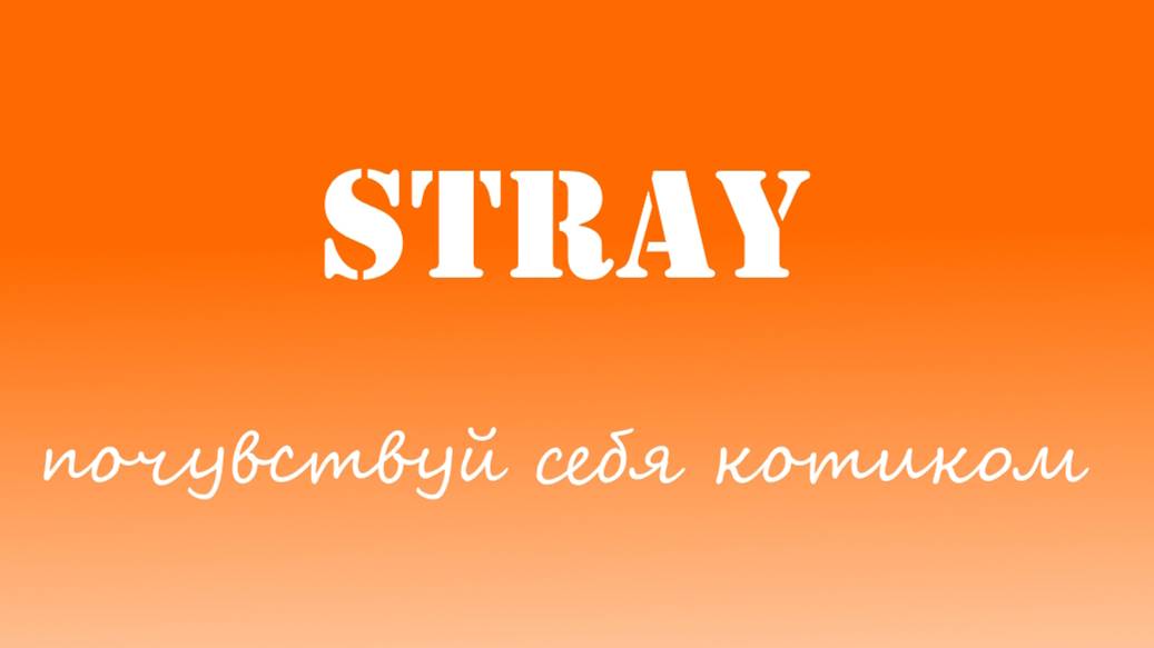 Stray.Играем котиком.Часть 1.Прохождение.