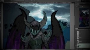 Digital Painting (Warlock from World of Warcraft) PART 2