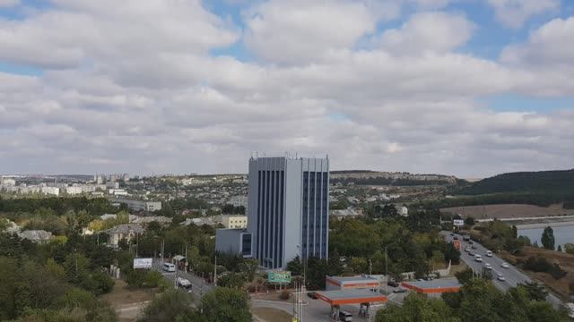 Вид с квартиры на ул. Беспалова (17 авг. 2018 г.)