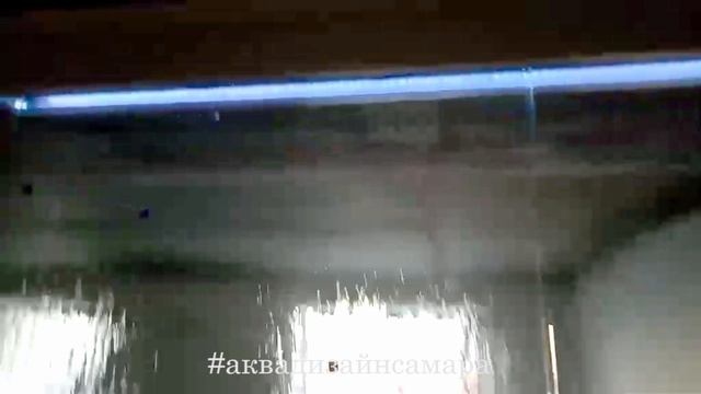 МОНТАЖ водопада по стеклу для офиса