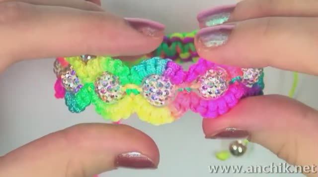 супер радужный браслет шамбала