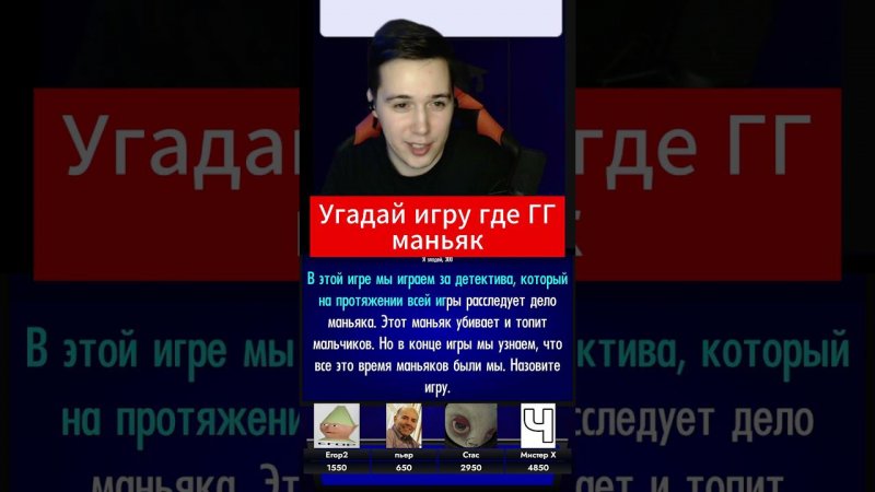 Угадай игру где ГГ маньяк #shorts #видеоигры #угадайигру