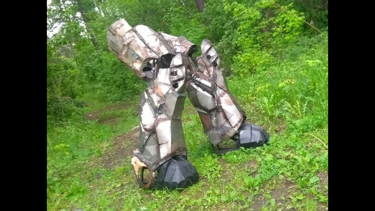 Боевой экзоскелет. Тест ног. Силовая броня.