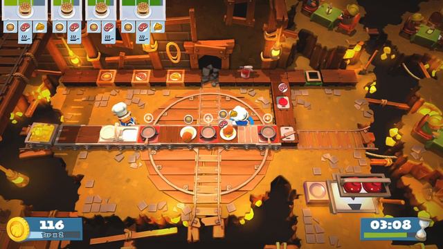 Overcooked 2 - Level 2 - Part 2 - Single Player Gameplay - English ...