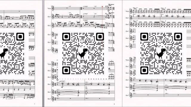Bachianas Brasileiras No.5 (H.Villa-Lobos) Ноты для вокала и 5 гитар