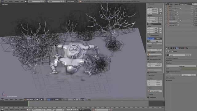 Movie Scene Creation in Blender 3D на русском языке 20 построение финальной 3D-сцены