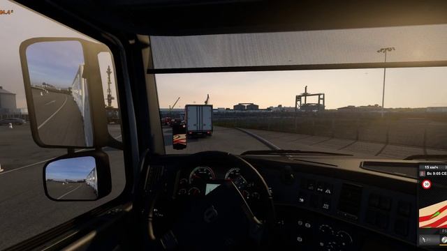 Euro Truck Simulator 2 - Пробка на паром Кале - Дувр | Moza R5 + TrackIR | WFHD