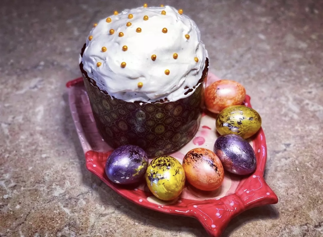 Очень вкусный, Пасхальный кулич.