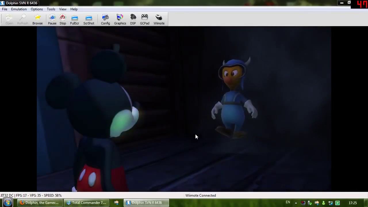 [Wii] Epic Mickey run game in window Dolphin (720p)