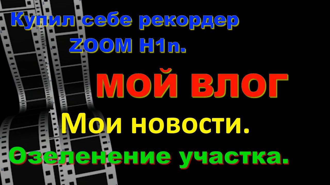 ВЛОГ за июнь. Мои новости. Купил рекордер Zoom H1n.