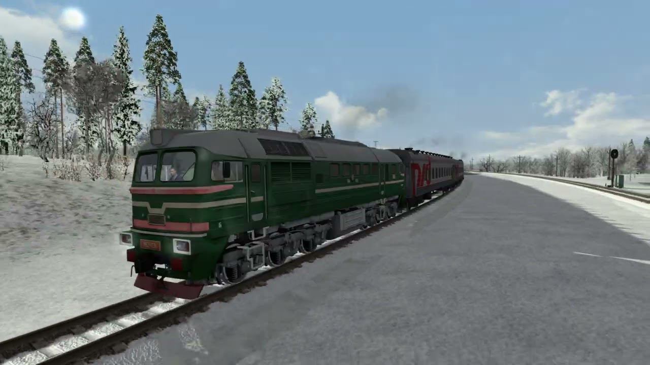 Train sumulator classic М62 с пассажирским поездом Венев-Ожерелье