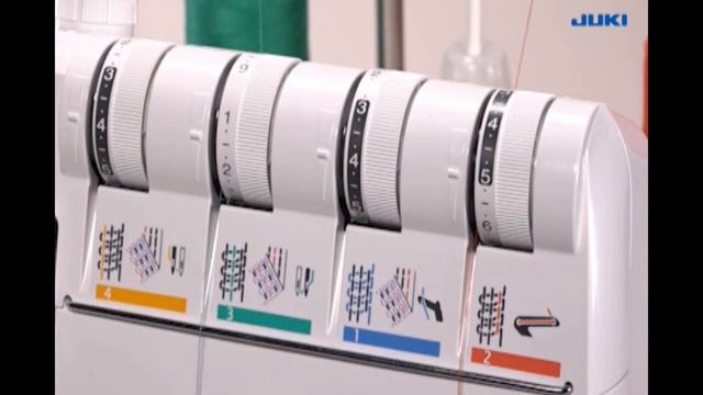 JUKI MO-735N, 8 часть двухниточный оверлочный шов