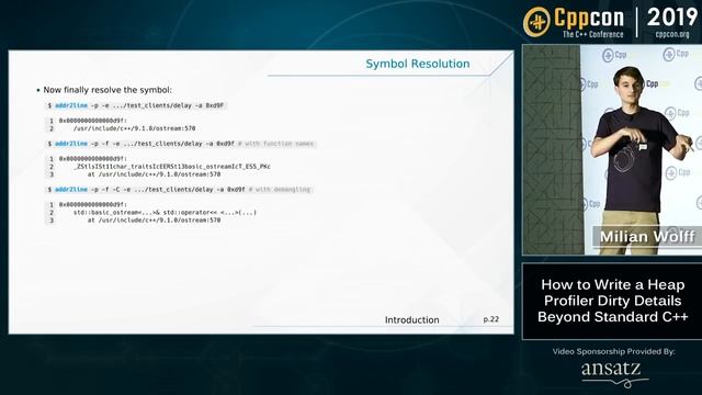 CppCon 2019_ Milian Wolff  “How to Write a Heap Memory Profiler”