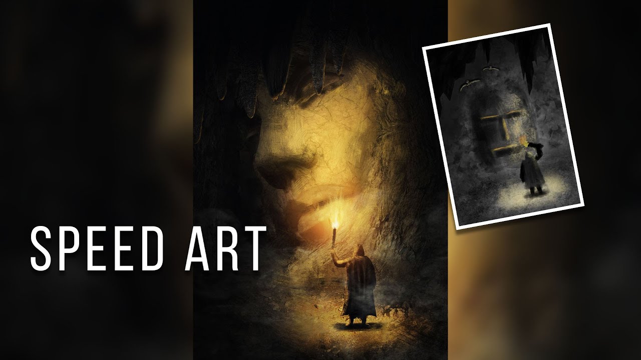 Speed Art ➤ Cтранинк в пещере