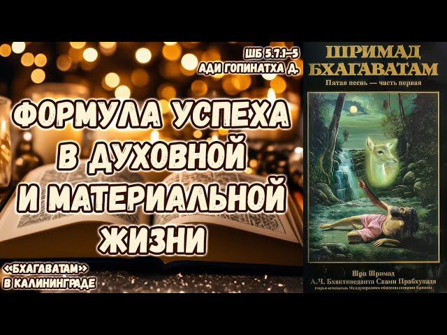 Формула успеха в духовной и материальной жизни. Ади Гопинатха д. ШБ.5.7.1–5