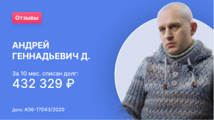 Андрей Геннадьевич Д. (Номер дела: А56-17043/2020)